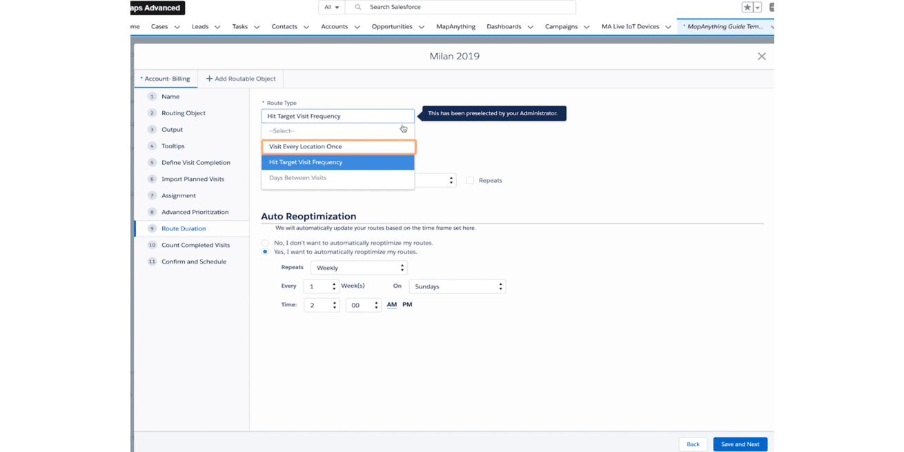 Route Planning and Optimization with Salesforce Maps and Mobile App