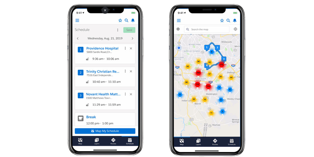 Route Planning and Optimization with Salesforce Maps and Mobile App